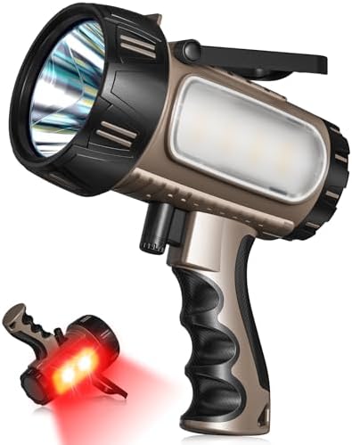 2025 New 6 Modes Super Bright 2000000 Lumens Rechargeable Spotlight,LED ...