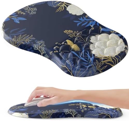 Amazon.com: Ergonomic Mouse Pad with Wrist Rest, Flower Mouse Pad with ...