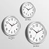 Amazon.com: DAXSMY 12 Inch Wall Clock Battery Operated Silent Non ...
