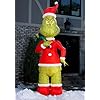 Amazon.com: Gemmy Inflatable 8FT Large Santa Grinch Outdoor Decoration ...