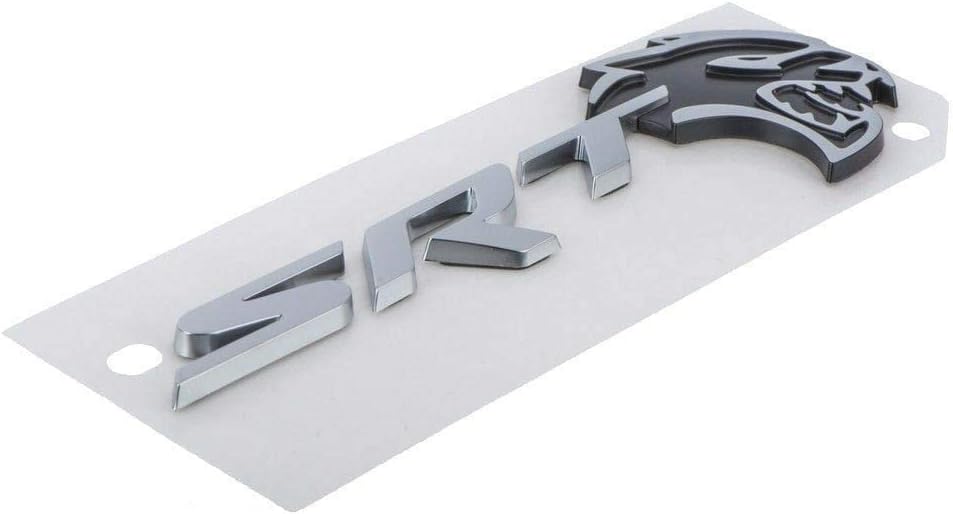 Repuesto de pieza OEM para Dodge Charger Hellcat Black & Silver SRT Placa de identificación de ...