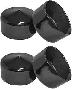 Amazon.com - YAFIYGI Rubber Pipe Cap End Caps 2 Inch Round Black Vinyl ...