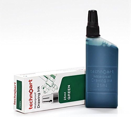 Isomars Technoart Technical Drawing Pen Ink- Green : Amazon.in: Office ...