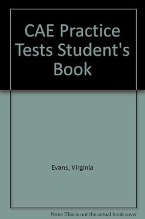 CAE Practice Tests Student's Book : Virginia Evans: Amazon.com.mx: Libros