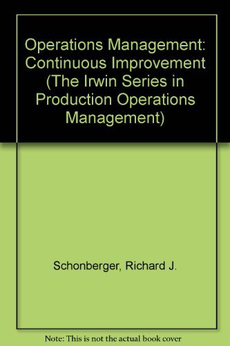 Production/Operations Management: Stevenson, William J.: 9780256105117 ...