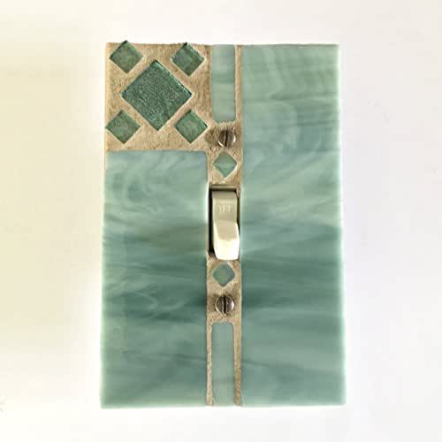 Amazon.com: Decorative Switch Plates, Green Light Switch Cover, Mosaic ...