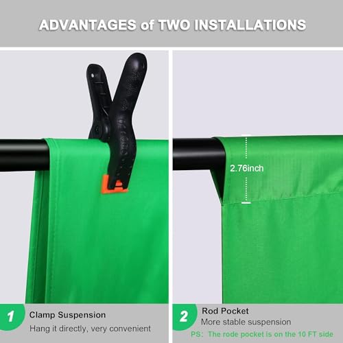 Stookin Chroma Green Backdrop 8x9ft: Perfect for VFX Editing, YouTube ...