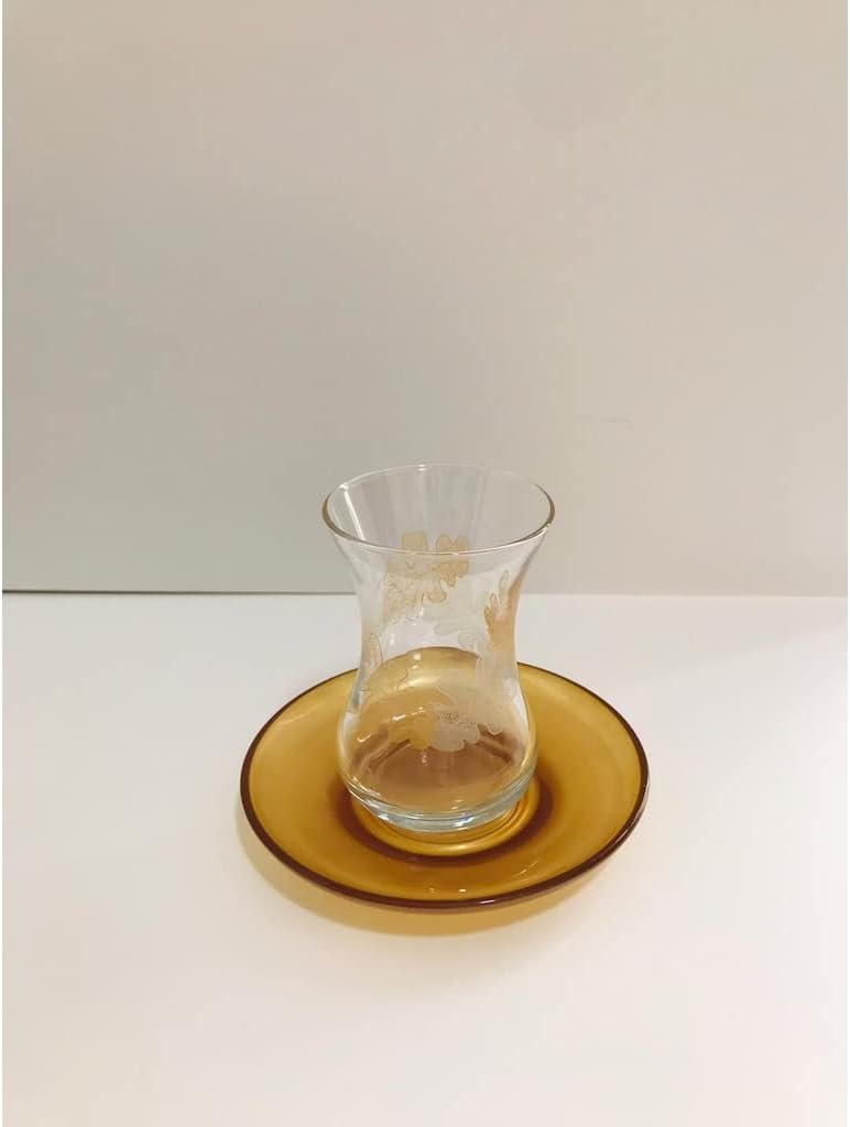 LAV Milena Special Tea Set 12 Pieces (6 Glasses and 6 Saucers) – BigaMart