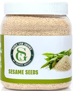Sownandgrown Natural White Sesame Seeds- 500G| 100% Clean And Natural ...