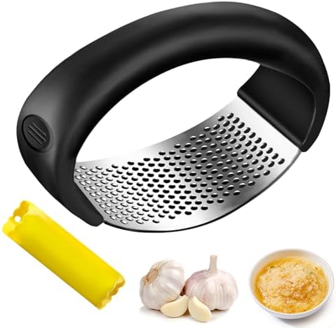 Amazon.com: Garlic Crusher - 2025 Upgraded Stainless Steel Garlic ...