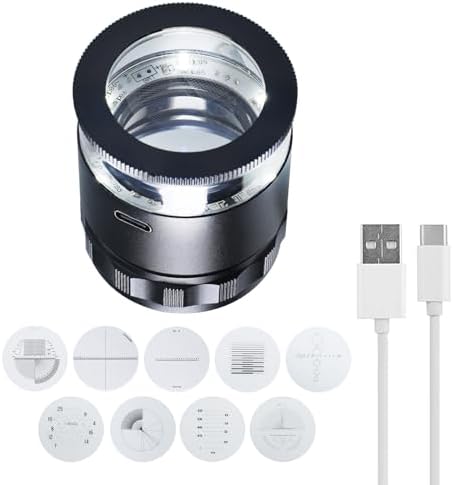 Amazon.com: 10X Rechargeable Jewelers Loupe with LED Light and 9pcs ...