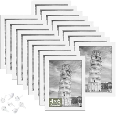 Amazon.com - HappyHapi 4x6 Picture Frame Set of 18, Photo Frame for 4x6 ...