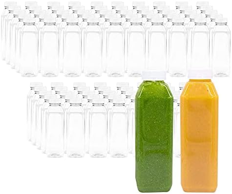 Juice Bottle 30 Pack 16oz Clear Plastic S With Tamper-Evident Lids ...