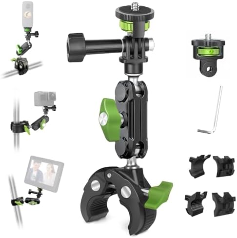 Amazon.com : Camera Mount Clamp, Ballhead Magic Arm with Clamp and Adapter for Gopro, Camera ...