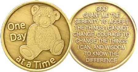 Amazon.com: Nakham ODAT Teddy Bear-Bronze-Alcoholics Anonymous-AL-ANON ...