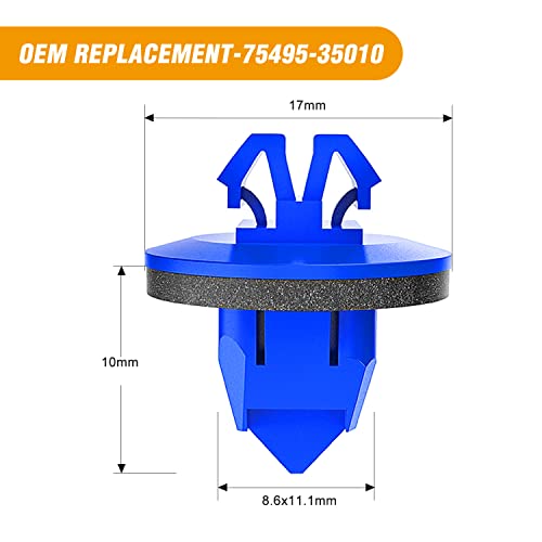 Snapklik.com : GOOACC 100pcs Fender Flare Clips Compatiblefor Toyota ...