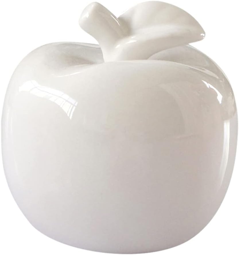 Amazon.com: PRETYZOOM Apple Ceramic Statue Apple Figurine Decoration ...
