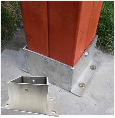 Heavy Duty Metal Pole Anchor Base with Screws Stainless Steel Pole Base ...