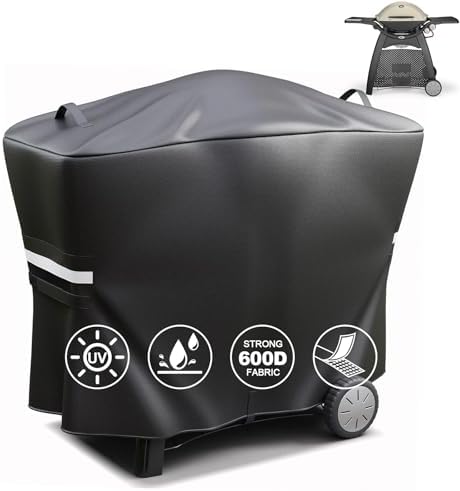 Amazon.com : QuliMetal 7112 Grill Cover for Weber Q2000, Q2200, Q2400 ...