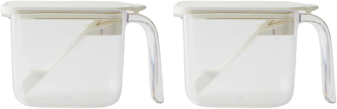 Amazon｜マーナ Marna 調味料ポット ワイド ホワイト K775W 2個セット｜調味料入れ オンライン通販