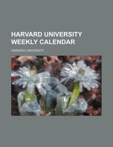 Amazon | Harvard University Weekly Calendar | University, Harvard | World