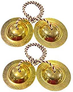 PARIN MUSICAL PACK OF 2 kartal instrument-Hand Cymbals Manjira Pair ...
