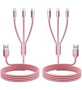 Amazon.com: Multi Charging Cable(2Pack 4FT), 3 in 1 Charging Cable ...