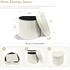 Amazon.com: B FSOBEIIALEO Storage Ottoman Cube, Heart Shaped Ottomans ...