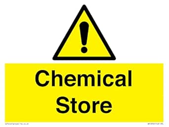 Chemical Store Sign - 200x150mm - A5L : Amazon.co.uk: DIY & Tools