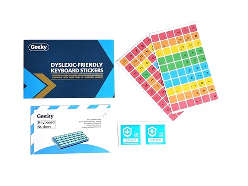 Snapklik.com : Dyslexic-Friendly Keyboard Stickers Color-Coded ...