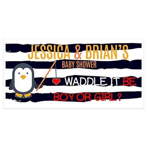 Amazon.com: Waddle it Be Gender Reveal Banner : Home & Kitchen