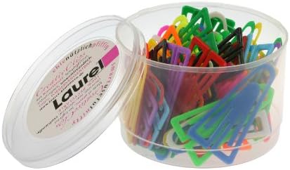 Laurel Plastiklips Reusable & Recyclable Paperclips - Assorted 35mm Tub ...