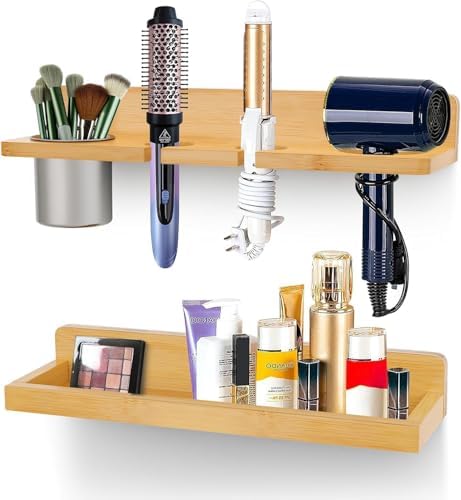 Amazon.com: WRONWA Hair Tool Organizer Wall Mount, Set of 2 Hair Tools ...