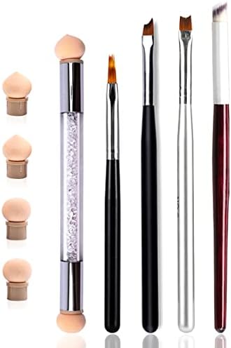 Amazon.com : XEAOHESY 5pcs Ombre Nail Brush Set French Tip Nail Brush ...