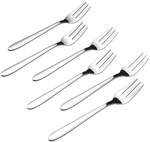 Kyraton Dessert Forks 12 Pieces 15.6cm Stainless Steel Cake Fork, Tea Forks, Fruit Forks, Pastry ...