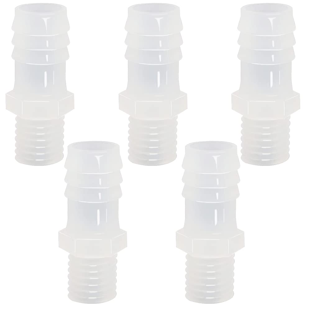 Snapklik.com : ANPTGHT Plastic Hose Barb Fitting, 1" Barb X 3/4 NPT ...