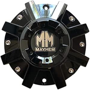 Amazon.com: Mayhem Wheels 8105 Combat C108105B Gloss Black Center Cap ...