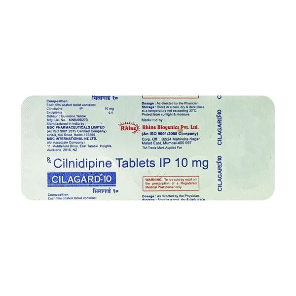 CILAGARD 10 mg- Strip of 10 Tablets : Amazon.in: Health & Personal Care