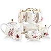 Amazon.com | Porcelain Tea Sets British Royal Series, 8 OZ Cups ...
