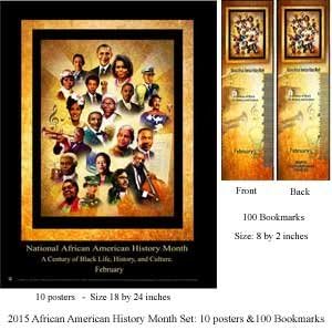 Amazon.com: 2015 National African American History Month Set 10 Posters ...