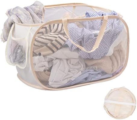 CAVLA Durable Collapsible Laundry Baskets, Pop Up Laundry Hamper ...