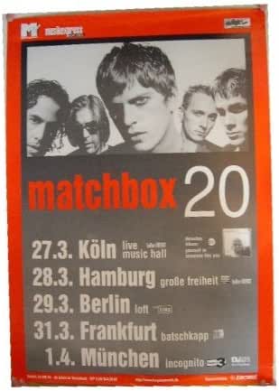 Amazon.com: Matchbox 20 Concert Tour Poster Twenty MatchBox20