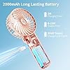 Amazon.com: ISFOFO Mini Handheld Fan 1 Pack, Portable Fan 4 Speeds ...
