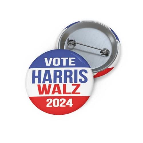 Amazon.com: 5 pack pinback buttons - kamala Harris Tim Walz 2024 button ...