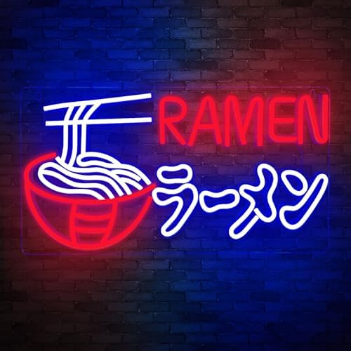 Amazon.com : Ramen Neon Sign, LED Japanese Noodles Neon Light for Wall ...