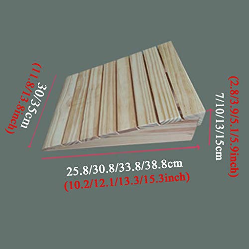 38.8x35x15cm Portable Solid Wood Curb Ramps – Light Threshold Ramp Kit ...