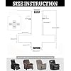 FANSU Recliner Chair Covers for Chair 1 Seater, Leaf Thicken Short ...