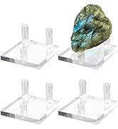 Amazon.com: 4 Packs 1.9Inch Rock Display Stand, Three-Peg Round Acrylic ...