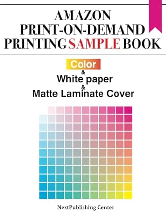 Amazon Print-on-Demand Printing Sample Book: Color & White paper ...