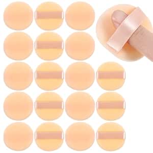 Amazon.com: 16Pcs Mini Small Powder Puff, 1.57in Skin Color Soft Small ...